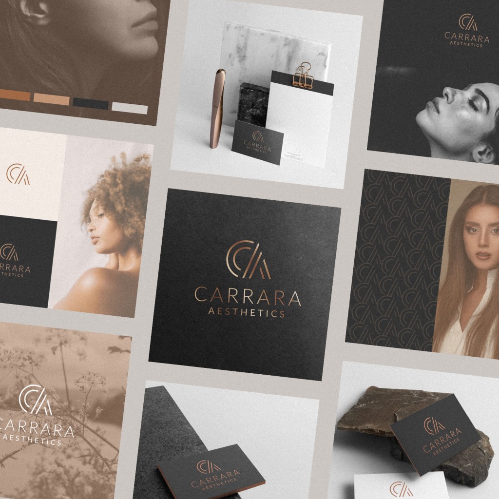 Carrara Aesthetics - Brand Identity Design - JM Graphic Design