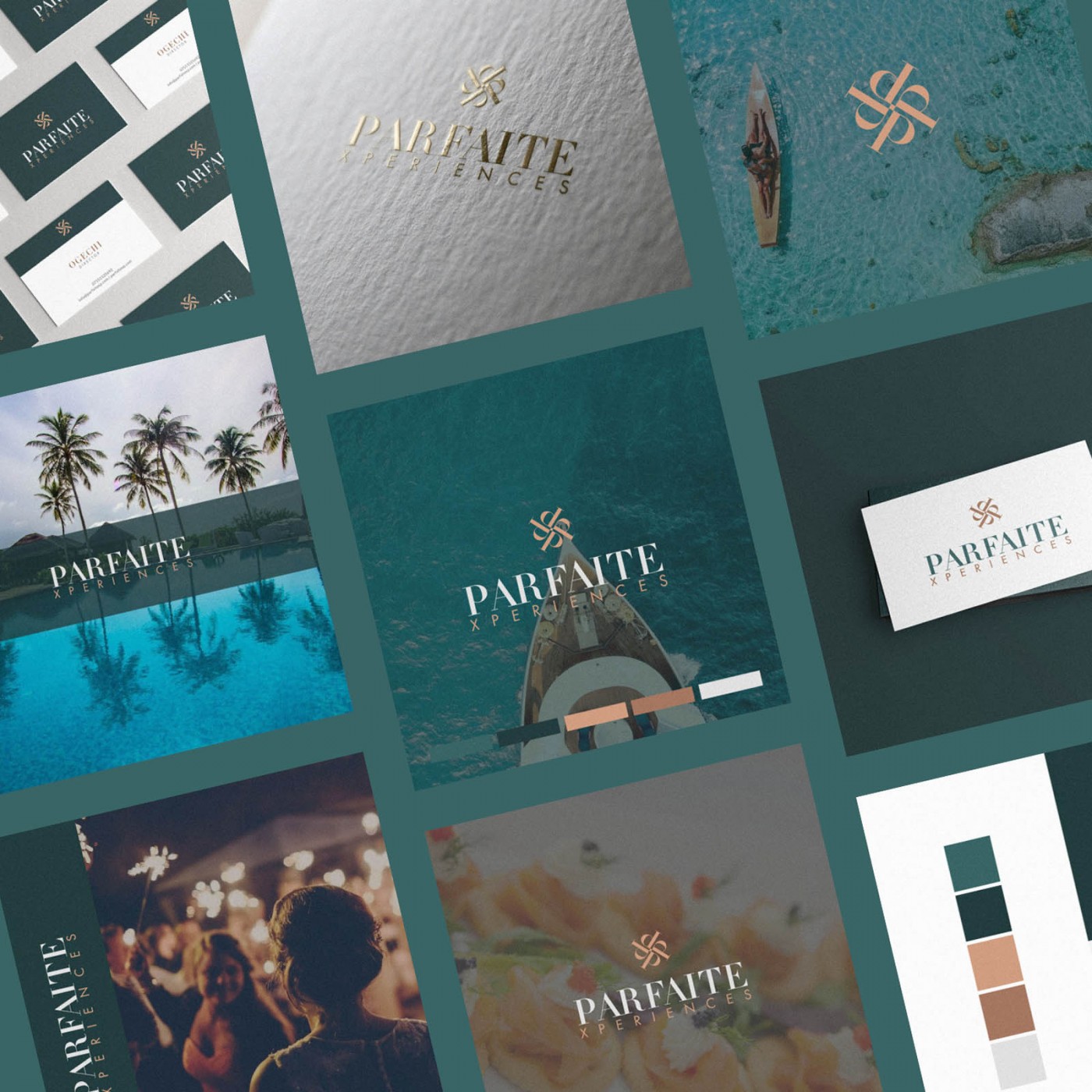 Parfaite Xperiences - Brand Identity Design - JM Graphic Design