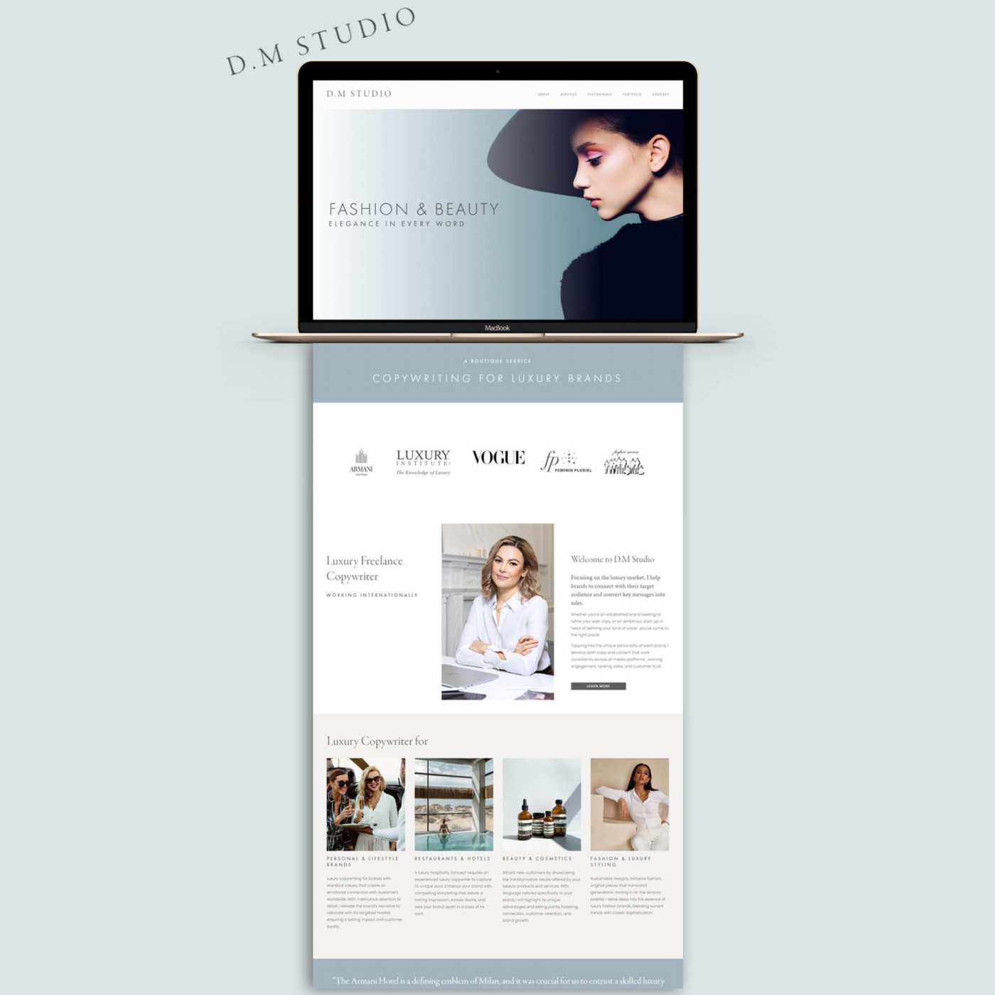 DM Studio - Website Design - JM Graphic Design